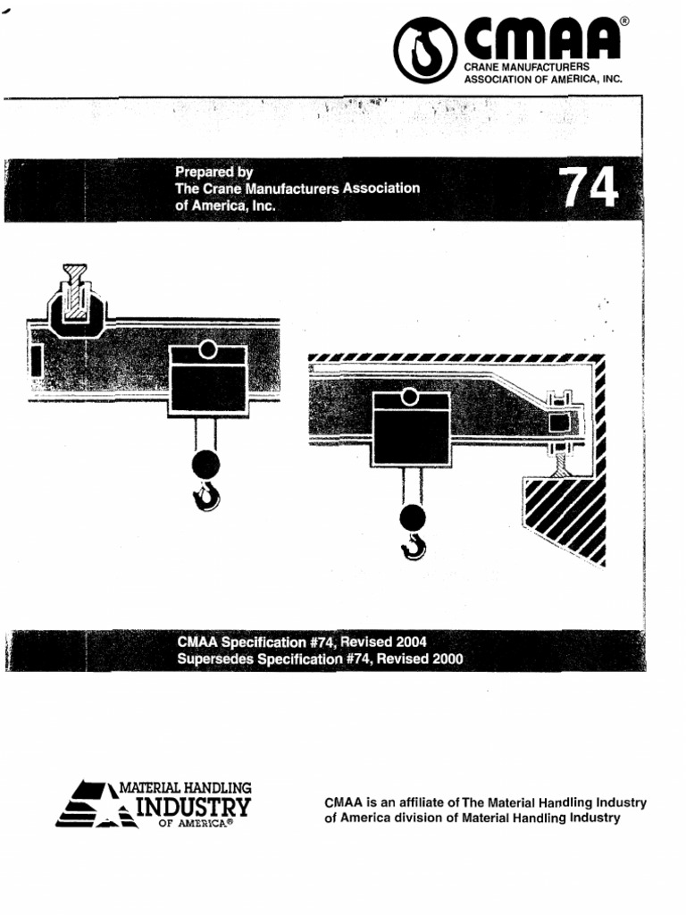 CMAA Nº 74.pdf | Crane (Machine) | Specification (Technical Standard)