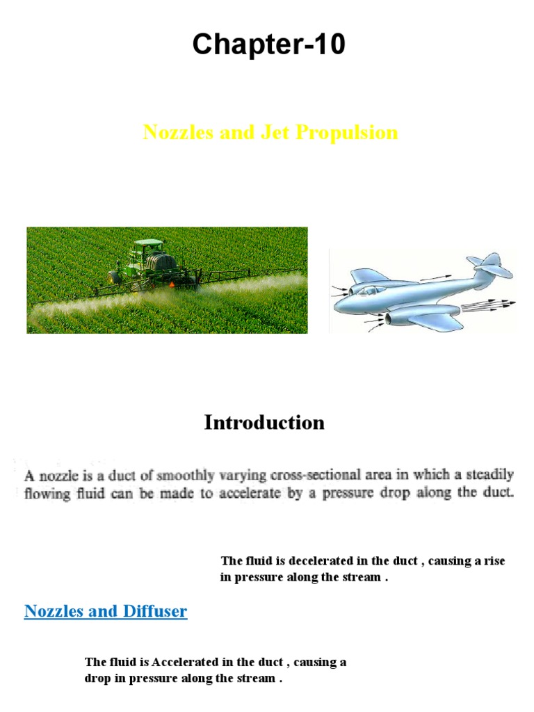 Chapter-10: Nozzles and Jet Propulsion | PDF