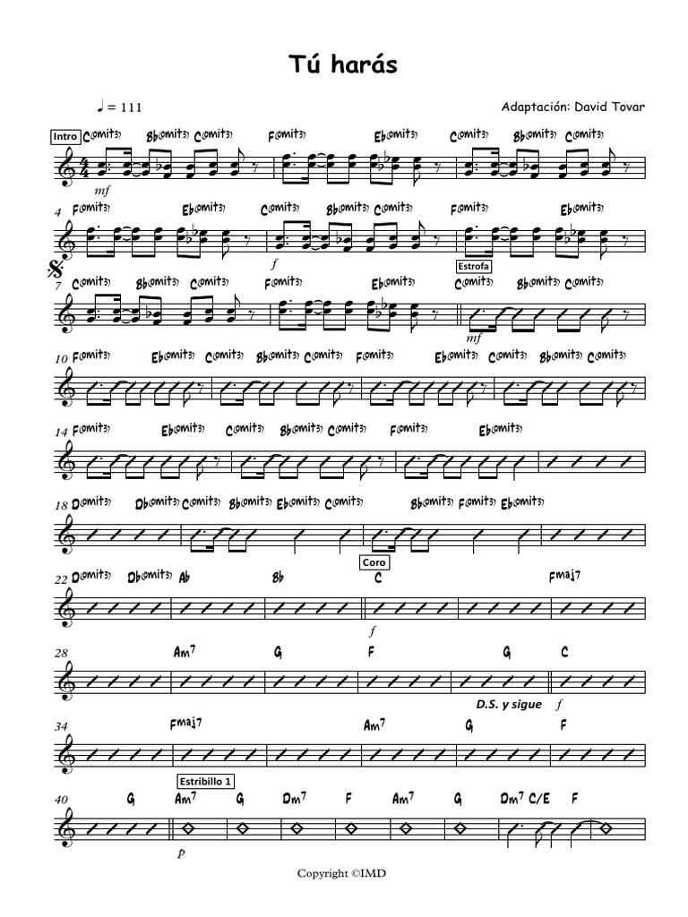 Tu Haras-Partitura | PDF