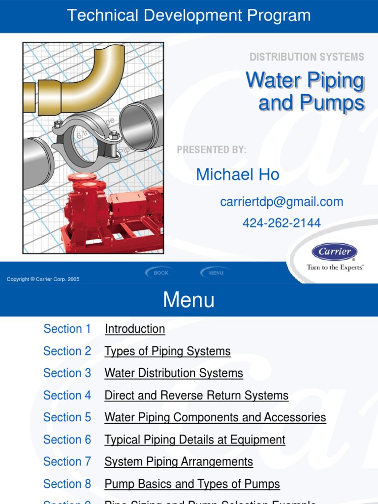 Water Piping and Pumps PDF | Download Free PDF | Pipe (Fluid Conveyance ...
