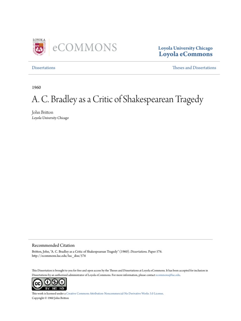 A. C. Bradley As A Critic of Shakespearean Tragedy PDF | PDF | Tragedy ...