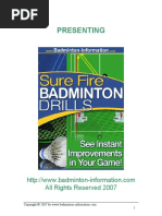 Beginner Badminton Training Program | PDF | Games Of Physical Skill ...