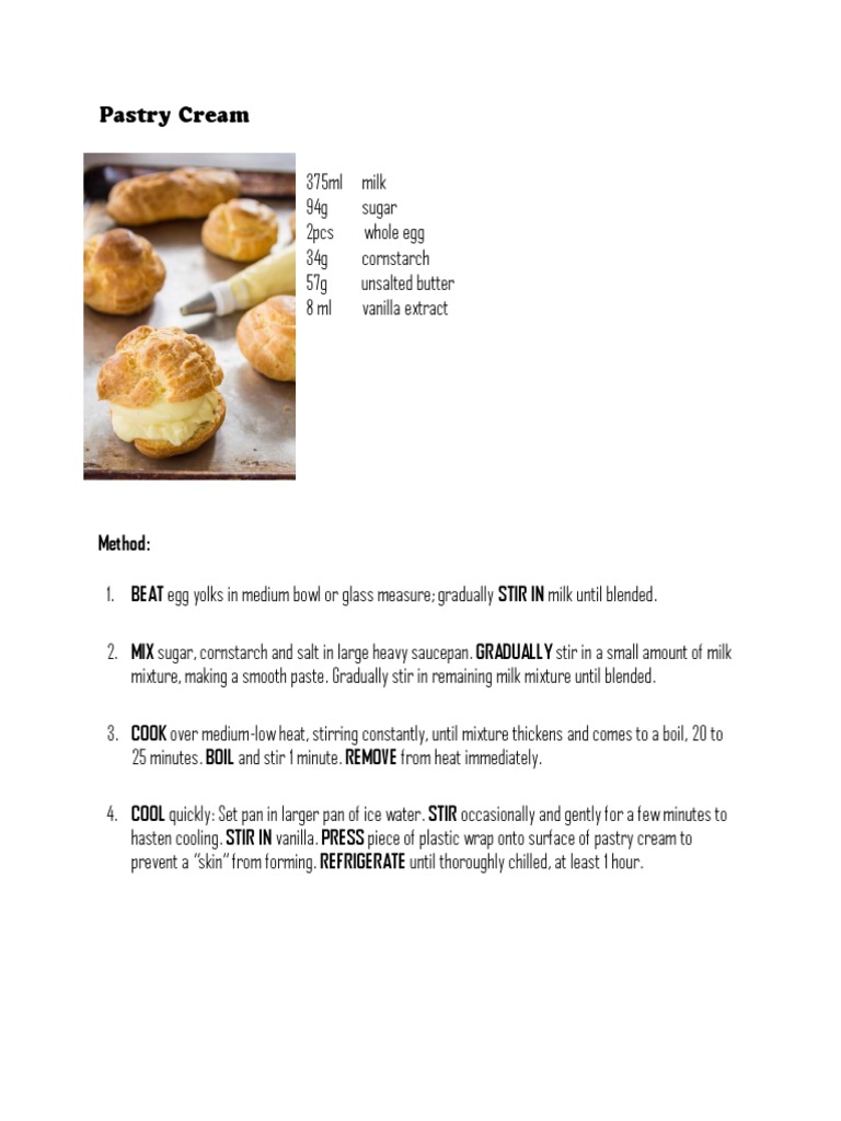 Pastry Crea1 | PDF | Cakes | Custard