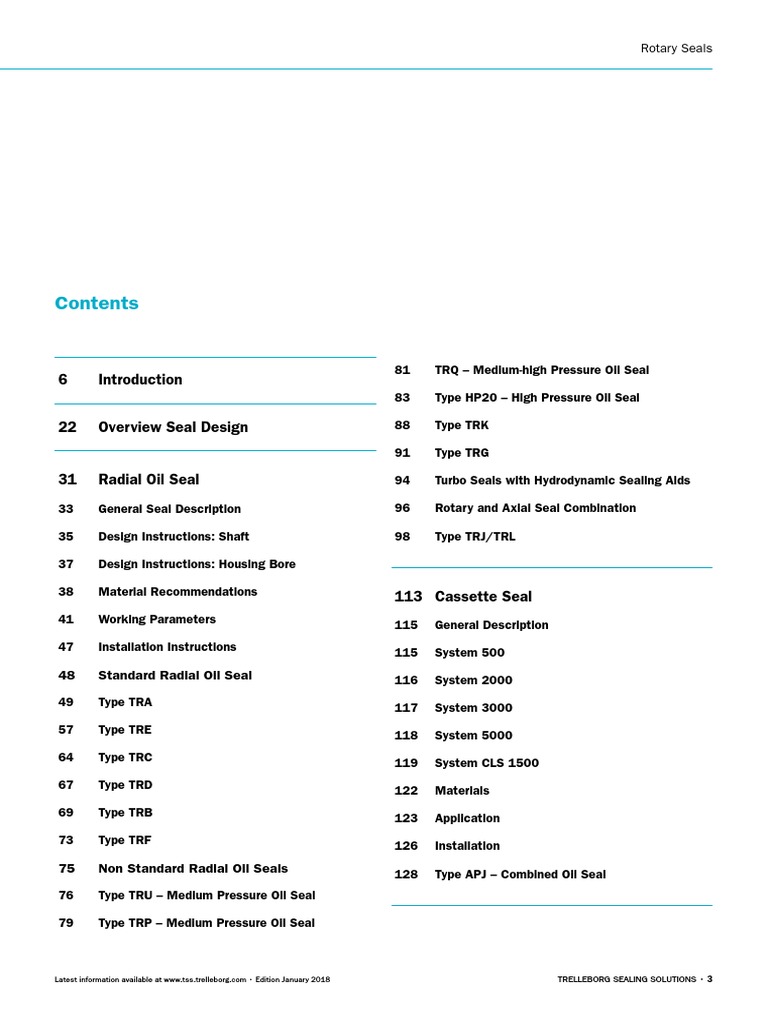 TSS - Rotary Seals - Lowres - 20180112 PDF | PDF | Google Play | Mobile App