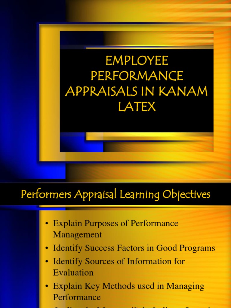 08 Performance Appraisals | PDF | Performance Appraisal | Behavior Modification