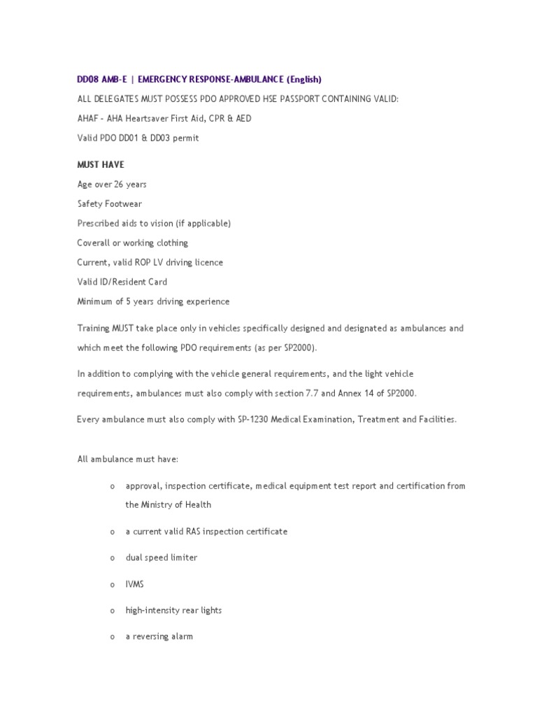 DD08 Amb | PDF