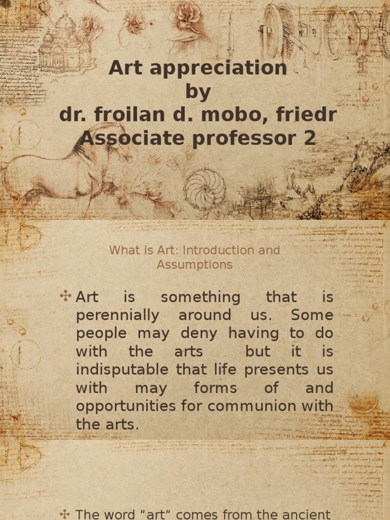 Art Appreciation: Concepts and Insights | PDF | The Arts