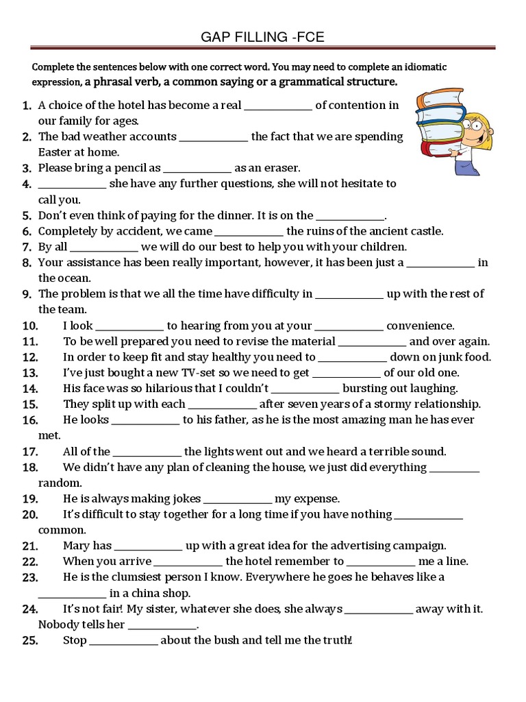 Gap Filling Fce | PDF