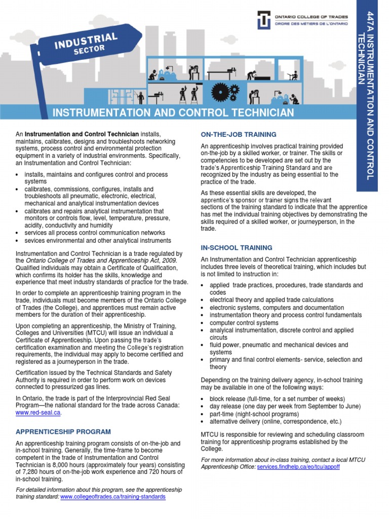 Intrumentation Control Tech | PDF | Apprenticeship | Instrumentation