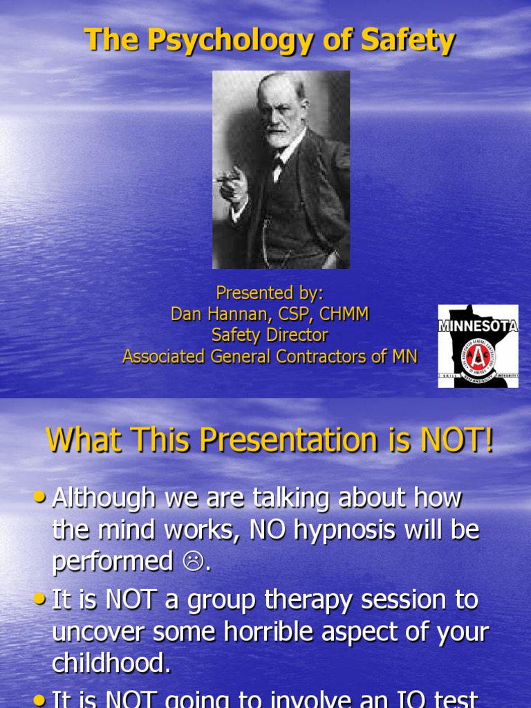 The Psychology of Safety | PDF | Motivation | Motivational