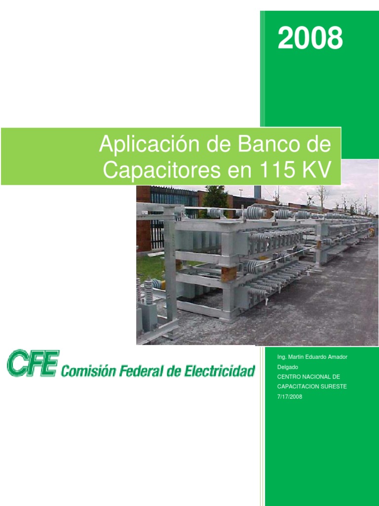 Manual Capacitores de Potencia PDF | PDF | Energia electrica | Condensador
