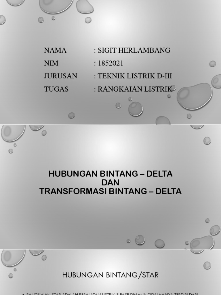 Hubungan Bintang - Delta | PDF