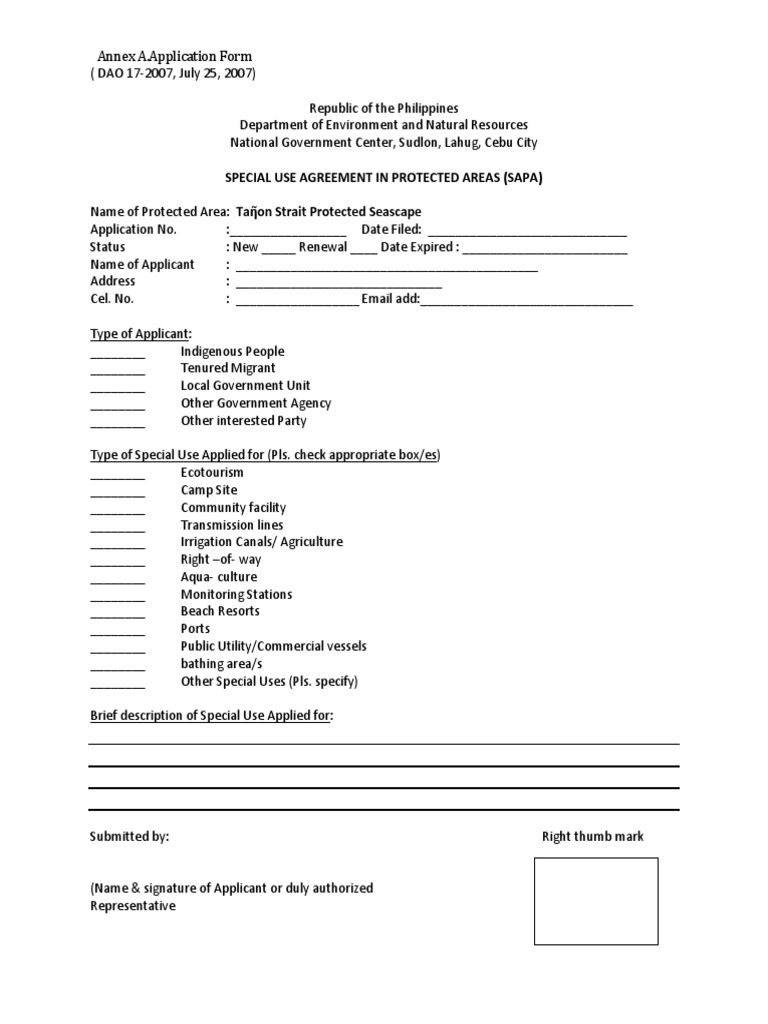 SAPA Application Form Corporation | PDF | Government | Government ...