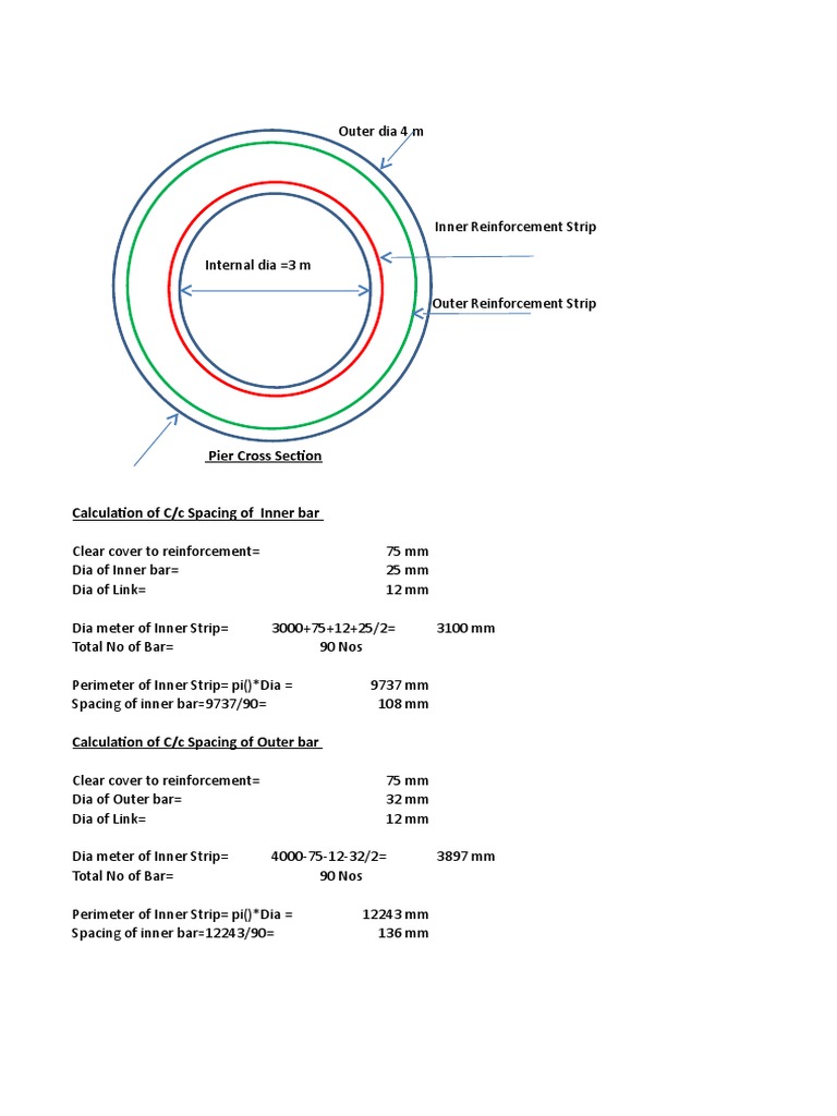 Pier Cross Section | PDF