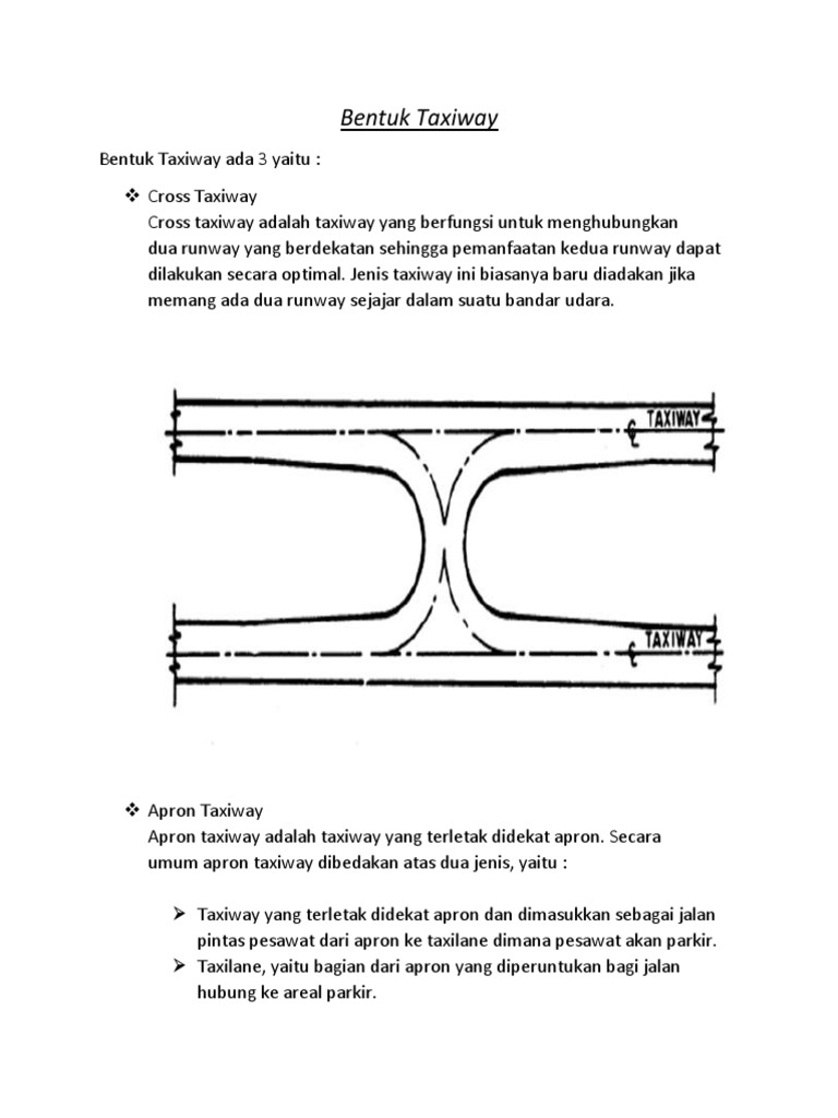 Jenis-Jenis Taxiway di Bandara | PDF