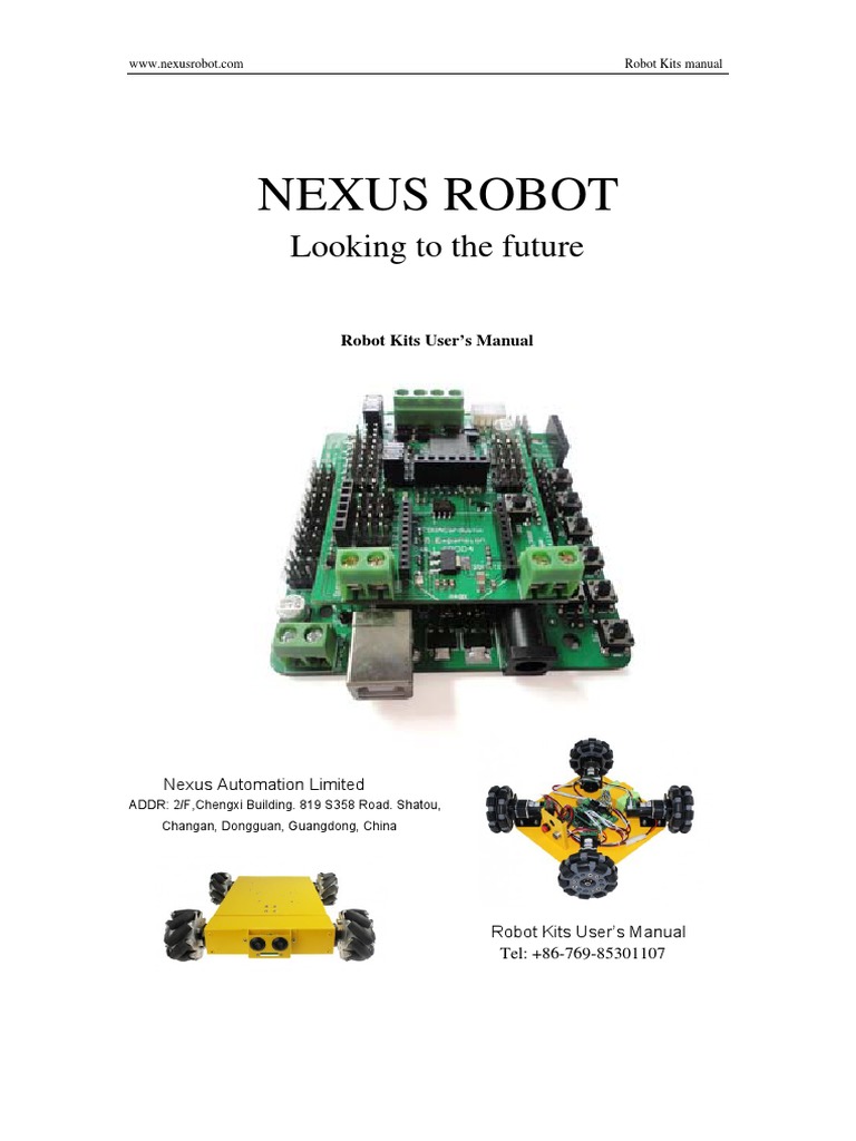 Robot Kits Manual - 006 | PDF | Arduino | Manufactured Goods