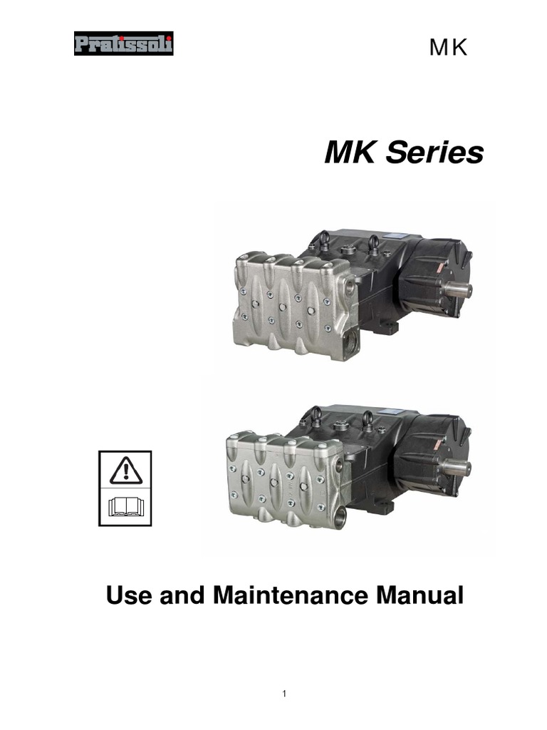 MK Series User Manual | PDF | Pump | Motor Oil