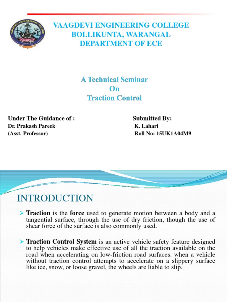 Traction Control | PDF | Anti Lock Braking System | Four Wheel Drive