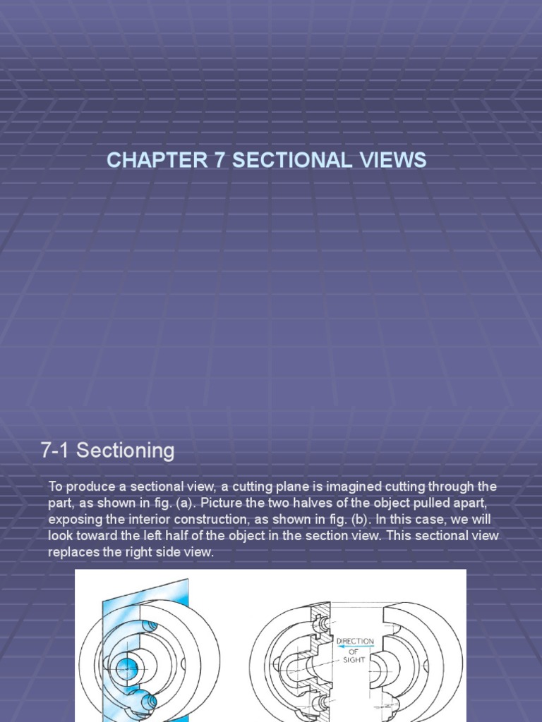 Chapter 7 Sectional Views | Download Free PDF | Drawing | Angle