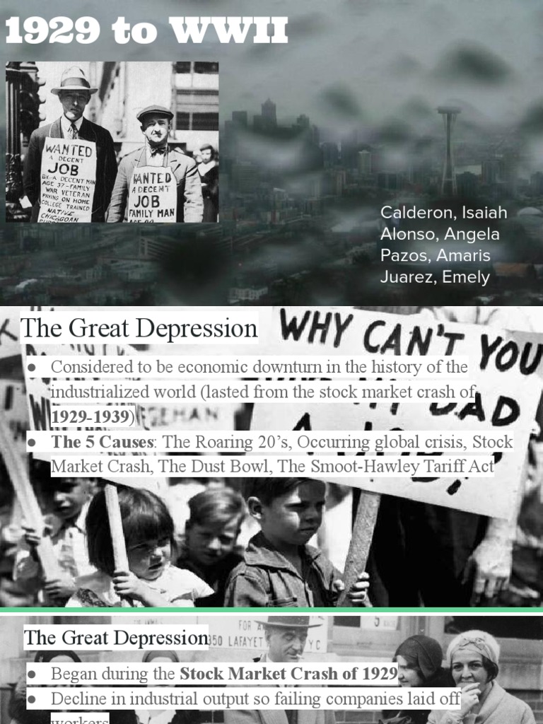 Poverty Project | PDF | Great Depression | Wall Street Crash Of 1929