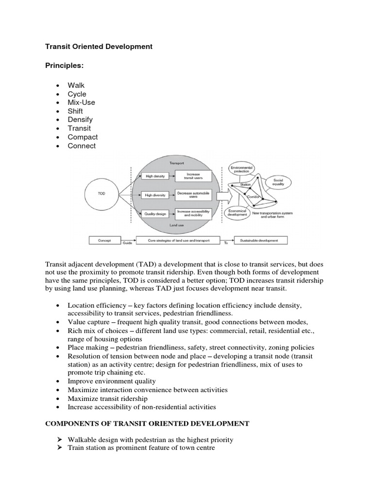 Transit Oriented Development | PDF