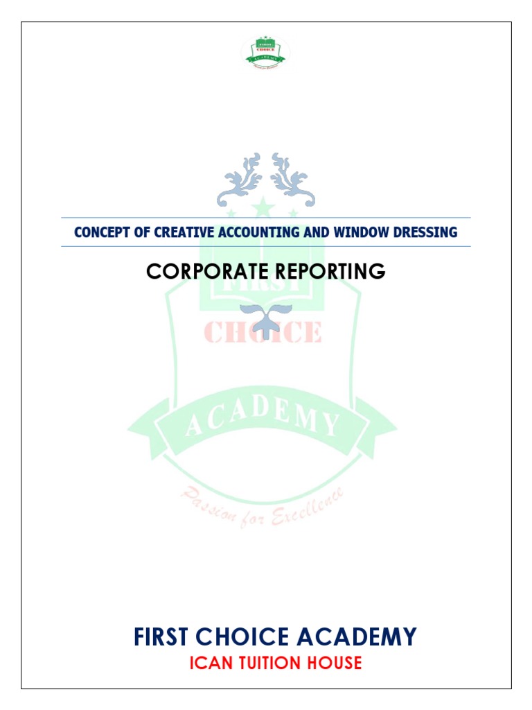 Creative Accounting and Window Dressing | PDF | Corporate Governance ...