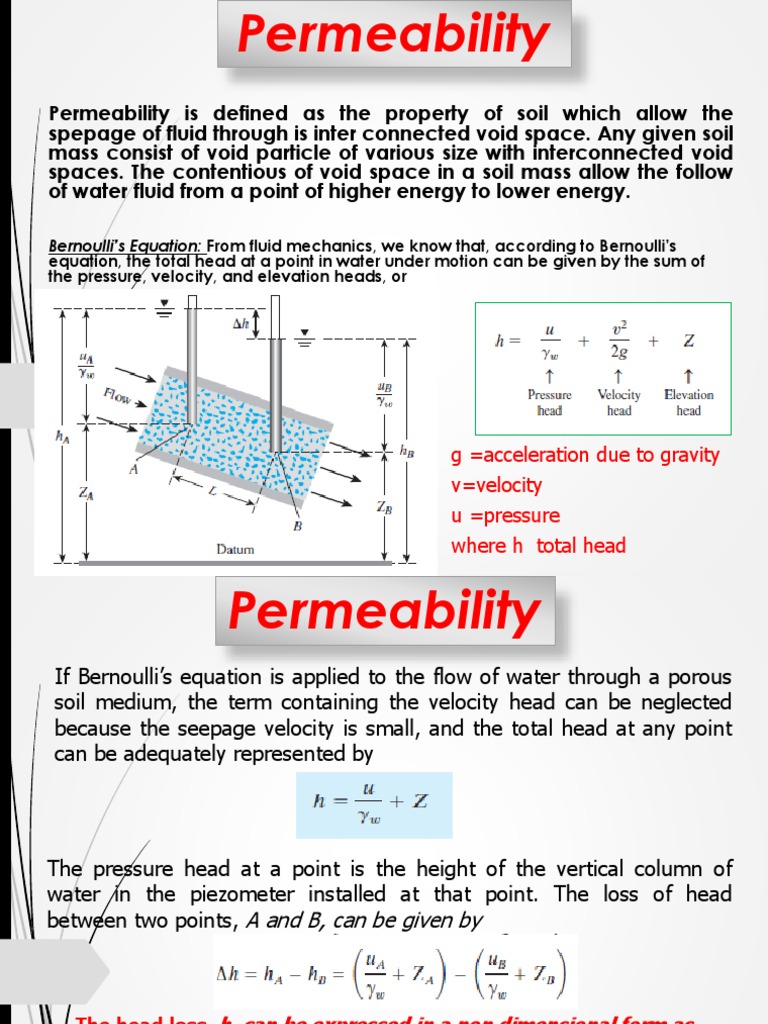 Permeability 03.11.18 | PDF | Soil Mechanics | Permeability (Earth ...