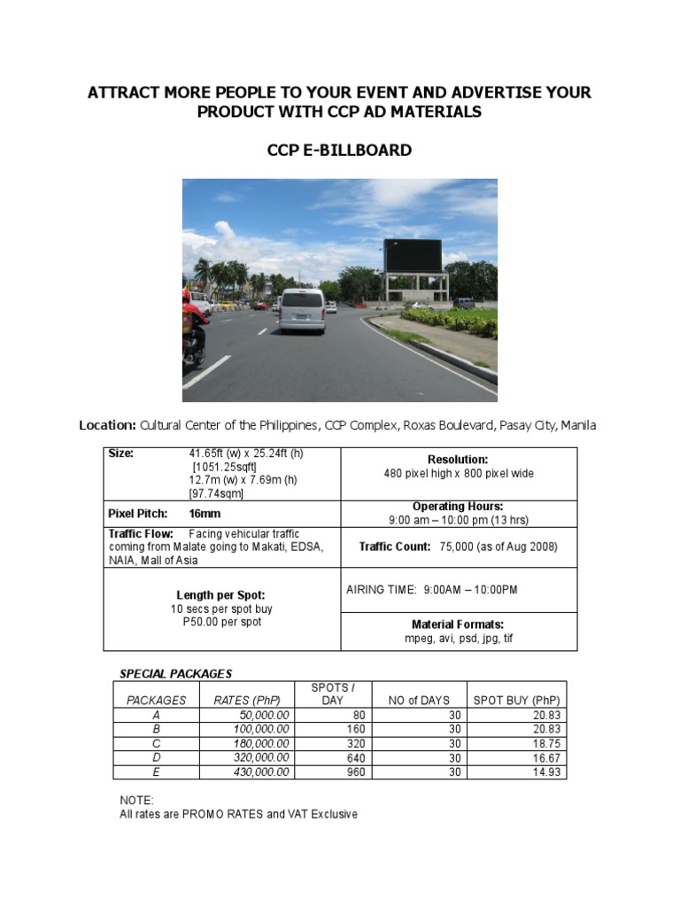 CCP Ad Facilities | PDF