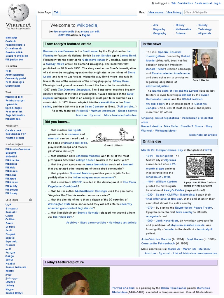 Welcome To ,: Wikipedia | PDF | Wikipedia | Internet
