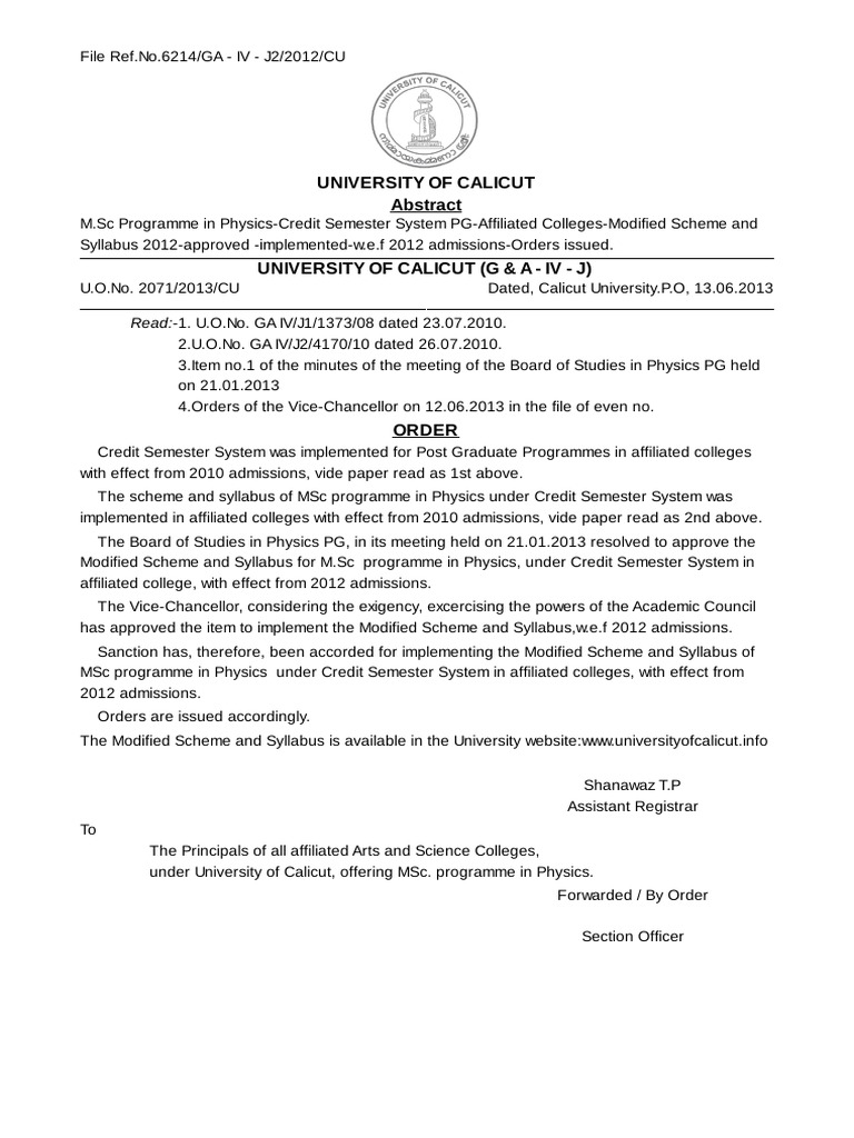 MSc Physics CSS 2012 | PDF | Wave Function | Spin (Physics)