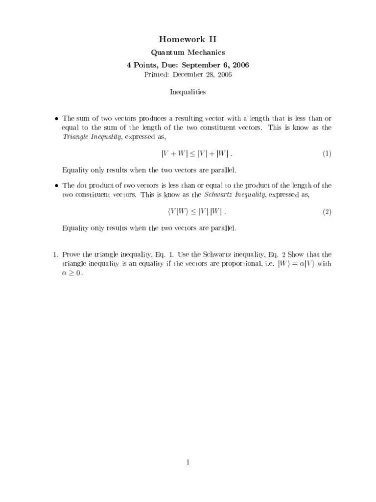 Proof of Vector Inequalities: Demonstrating the Triangle and Schwartz ...