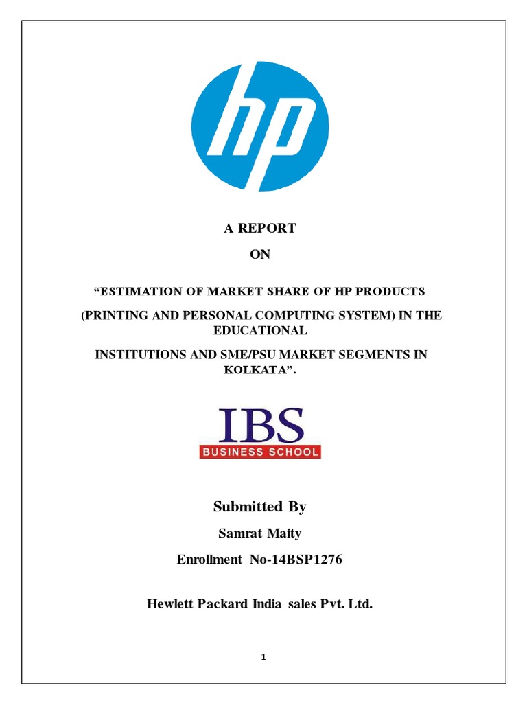 HP Project | PDF | Hewlett Packard | Dell