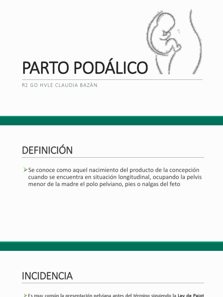 Parto Podálico | PDF | Parto | El embarazo