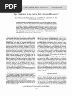 Baumeister Et Al 2007 - The Strength Model of Self-Control | PDF | Self ...