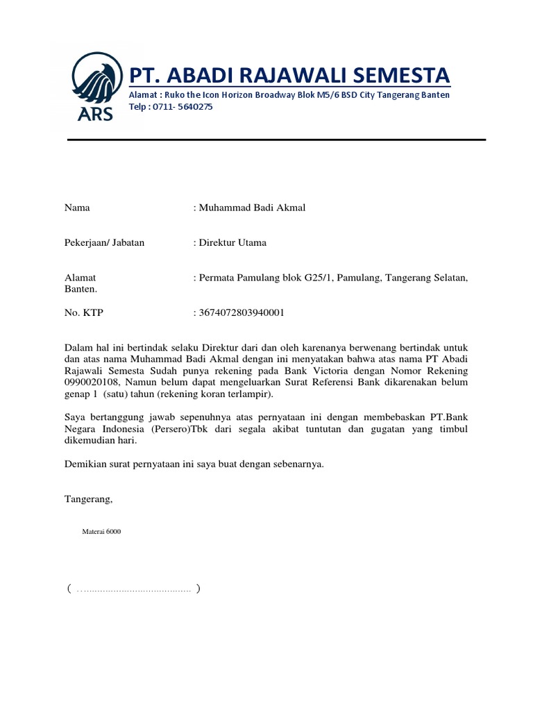 Surat Referensi Print | PDF