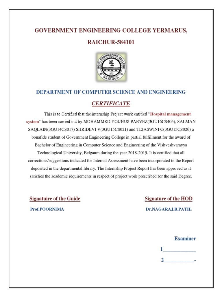 INTERNSHIP Certificate | PDF