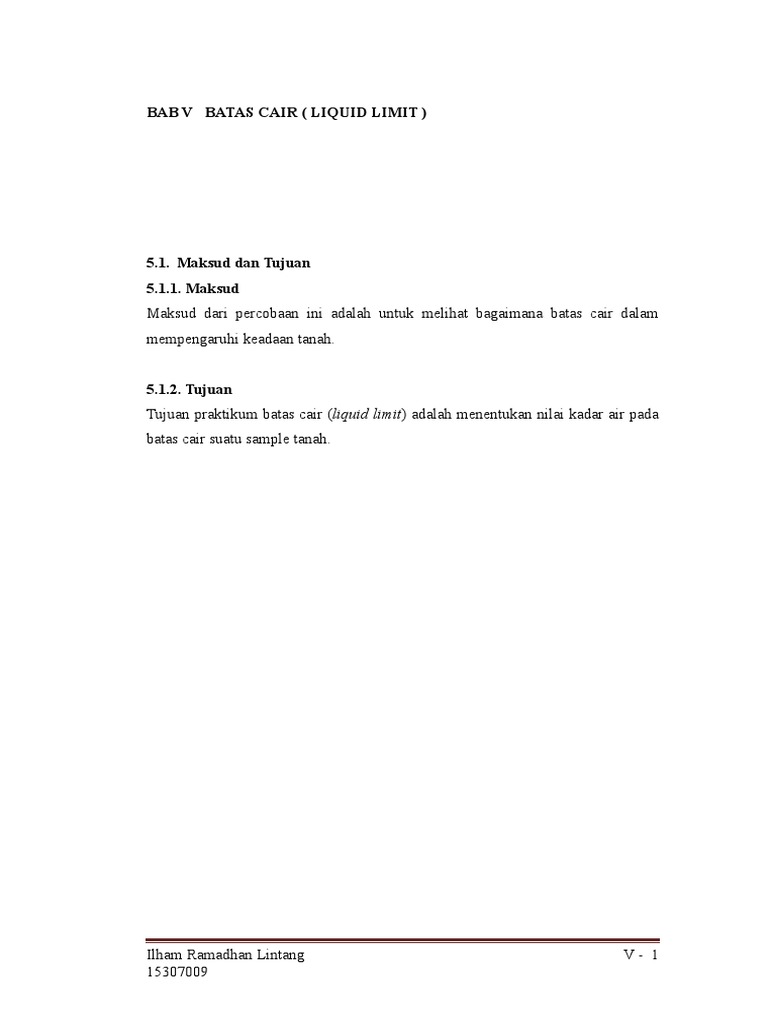 Bab V Batas Cair | PDF
