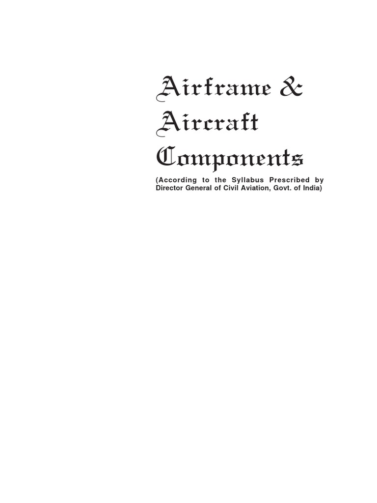 Airframe and Aircraft Components PDF | PDF | Spar (Aeronautics ...