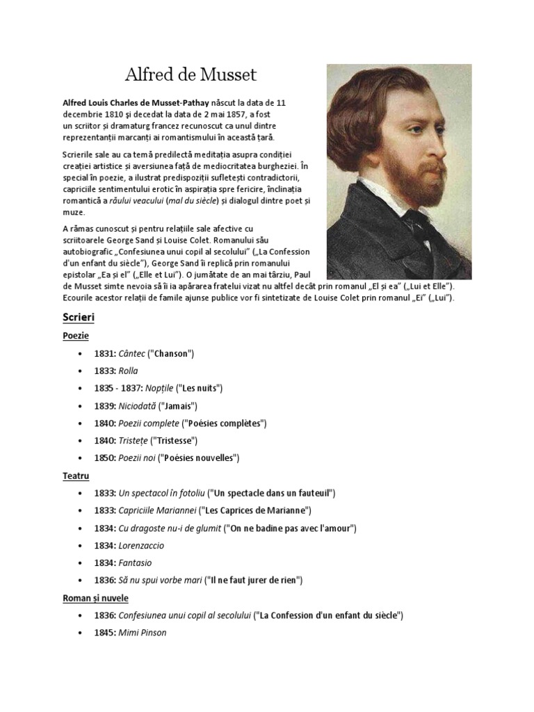 Alfred de Musset | PDF
