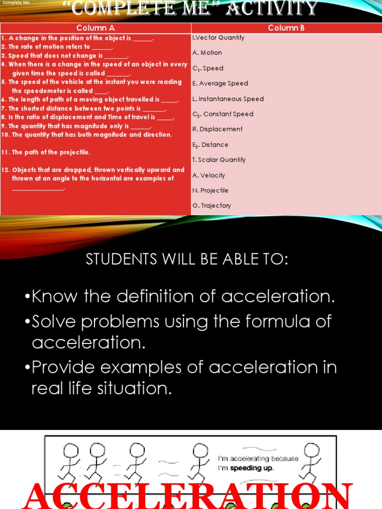 Calculate Acceleration in Daily Life | PDF | Acceleration | Speed