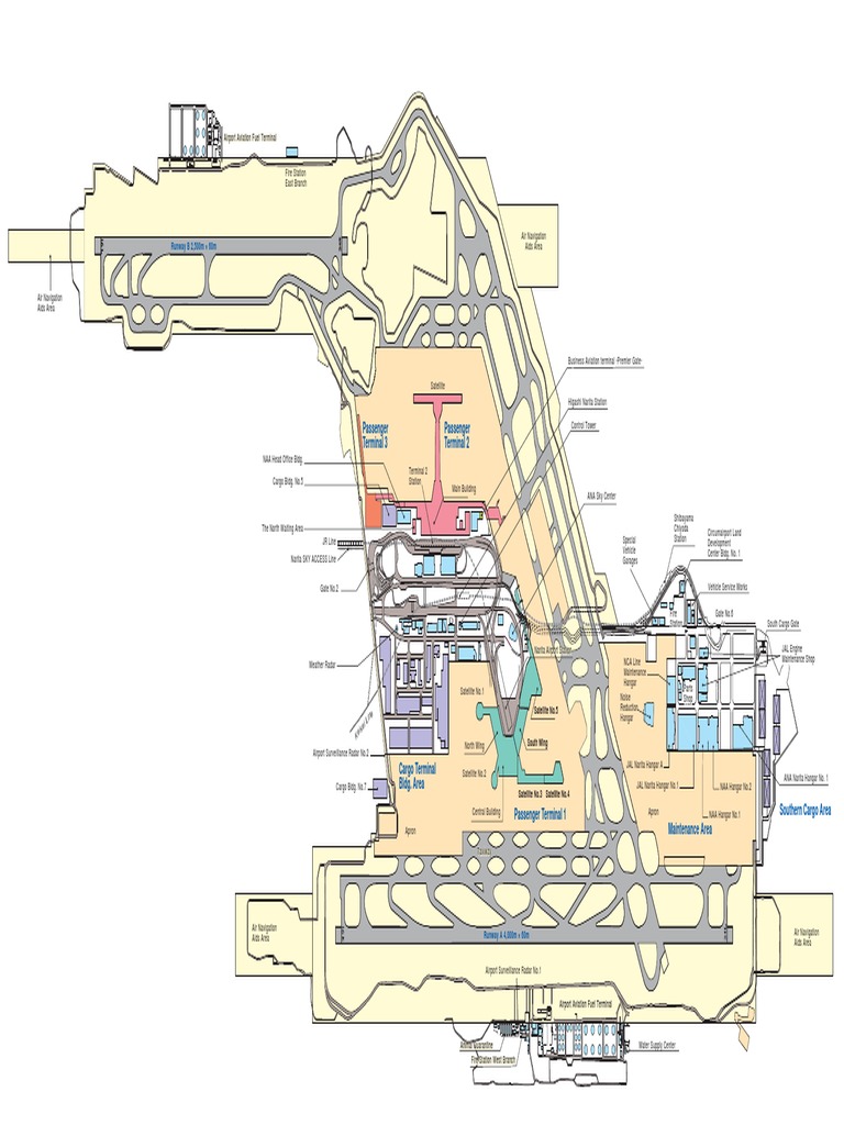 Runway B 2,500m × 60m: Passenger Terminal 3 Passenger Terminal 2 | PDF ...