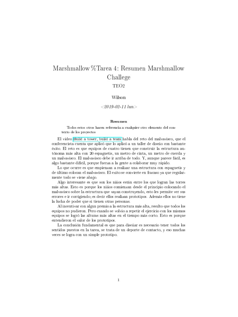 Marshmallow | PDF