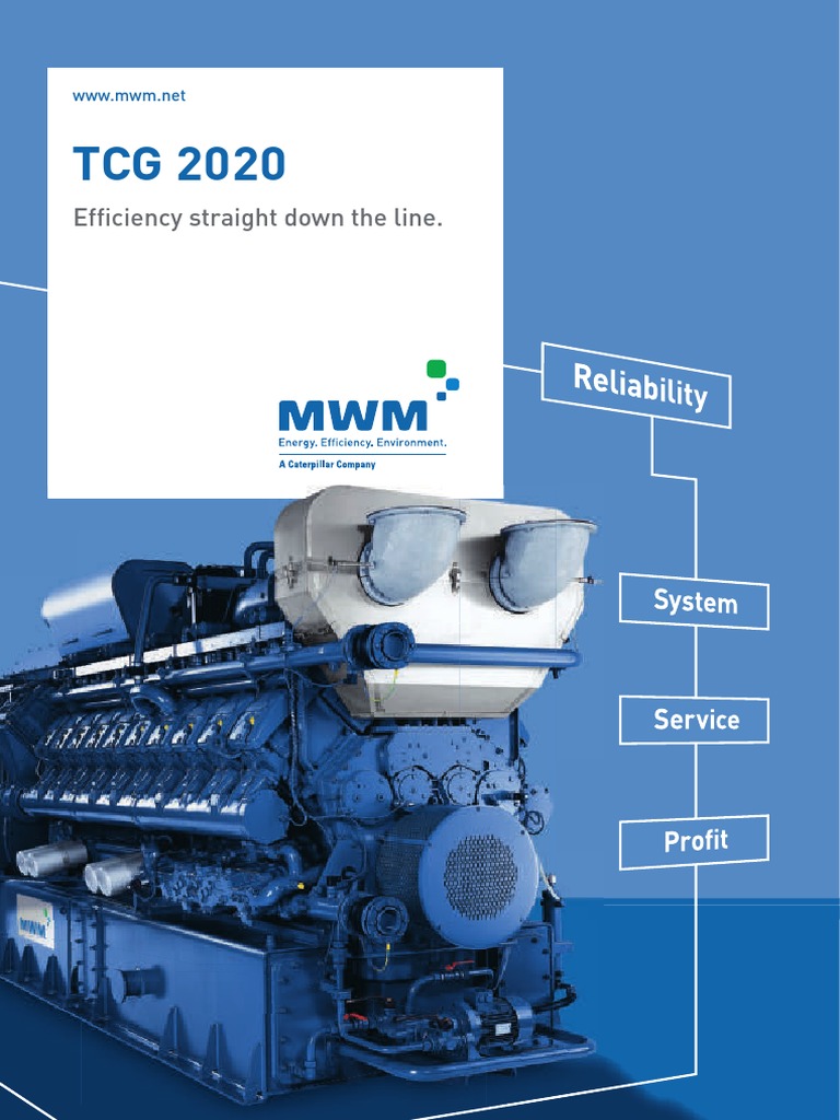 MWM TCG 2020V16 Engine Technical Specification | PDF | Cogeneration ...