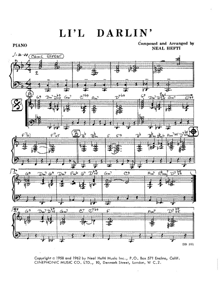 Lil Darlin Combo Piano | PDF