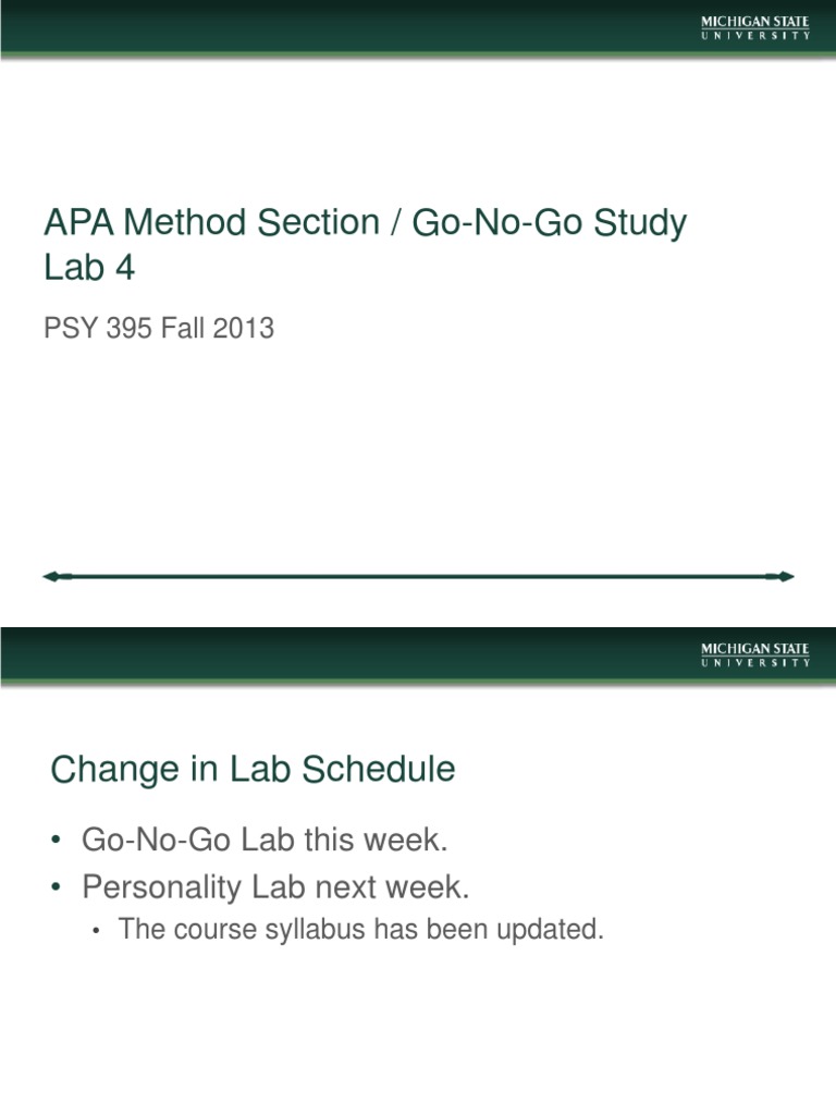 APA 6 Methods Section Guide | PDF | Student's T Test | Validity ...