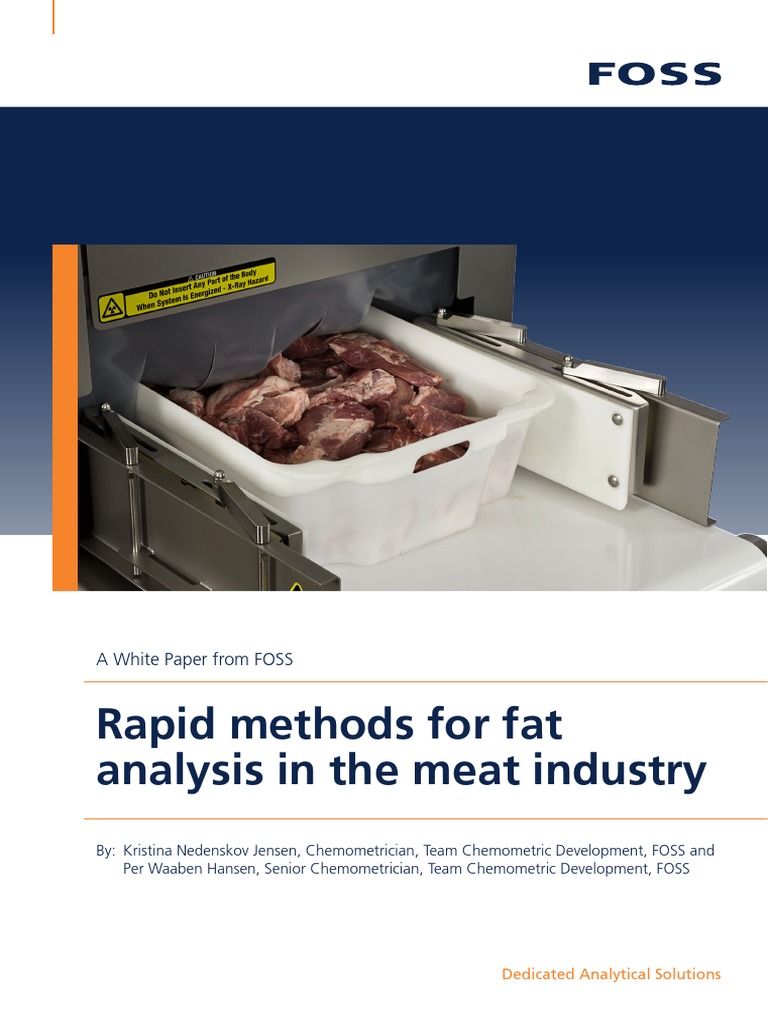 Rapid Methods For Fat Analysis in The Meat Industry: A White Paper From ...