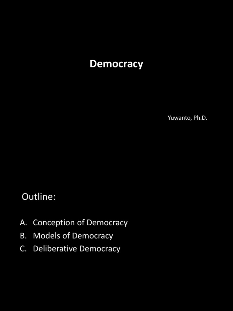 Models and Concepts of Democracy | PDF | Deliberative Democracy | Democracy