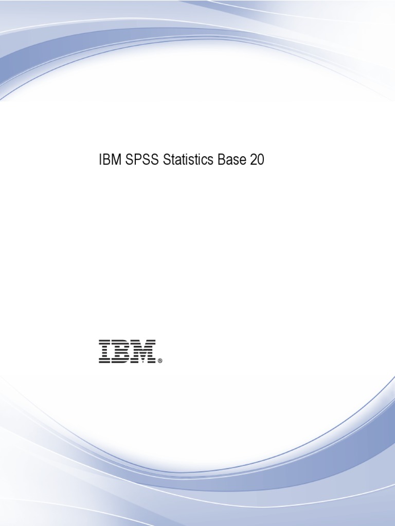 IBM SPSS Statistics Base PDF | PDF | Spss | Archivo de computadora