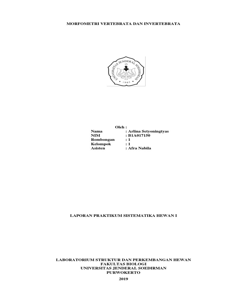 Studi Morfometri Vertebrata dan Invertebrata | PDF | Kajian Bahasa ...
