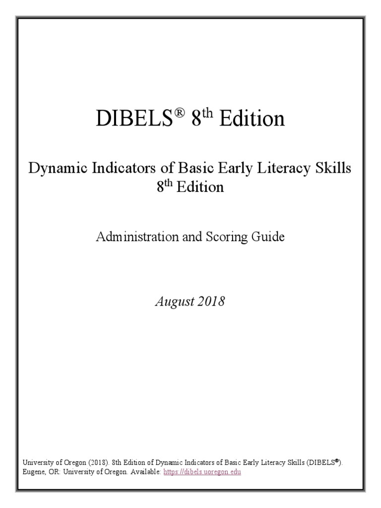DIBELS Scoring Guide | PDF | Linguistics | Writing